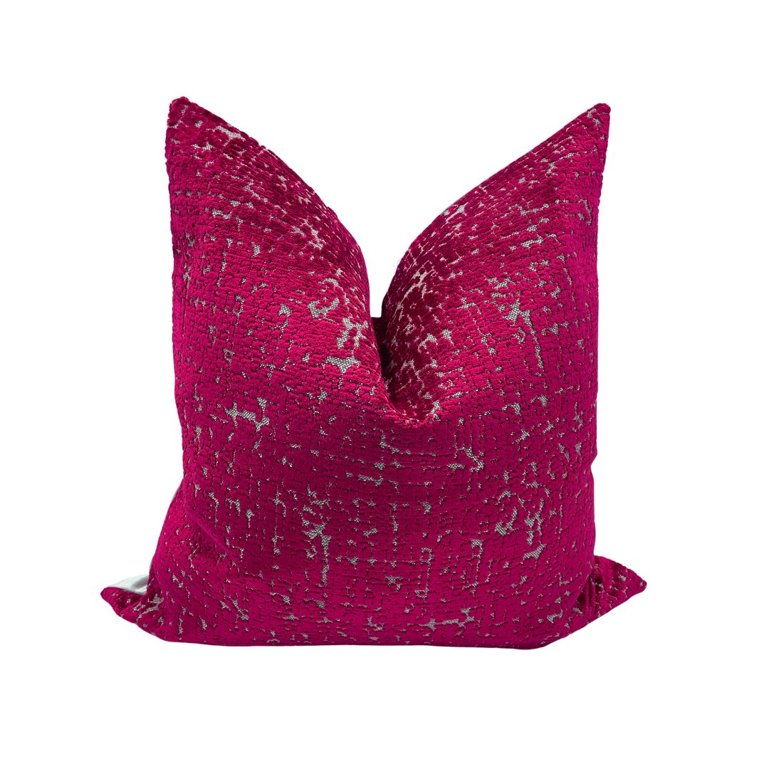 Magenta Chenille Pillow Cover | Magenta Madness Cushions | Ederra Home ...